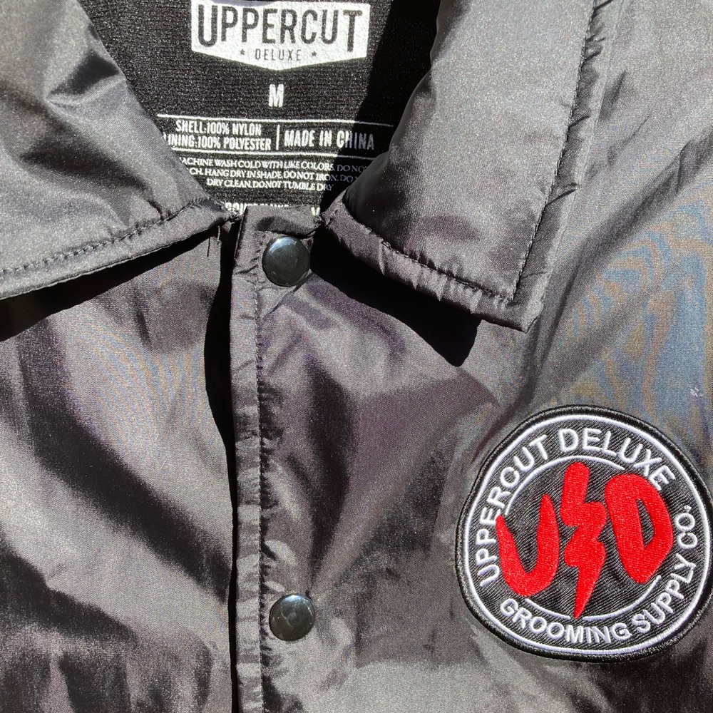 Men's Uppercut Deluxe Black Grooming Logo Button-Fron… - Gem